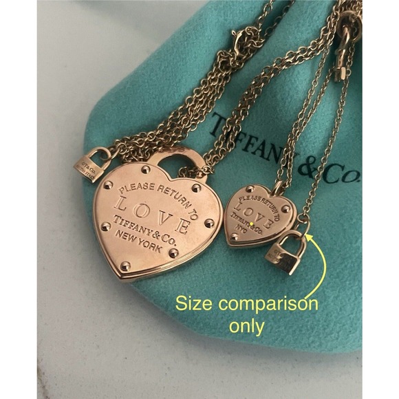 Tiffany & Co. | Jewelry | Tiffany Co 8k Rose Gold Return Love Heart ...